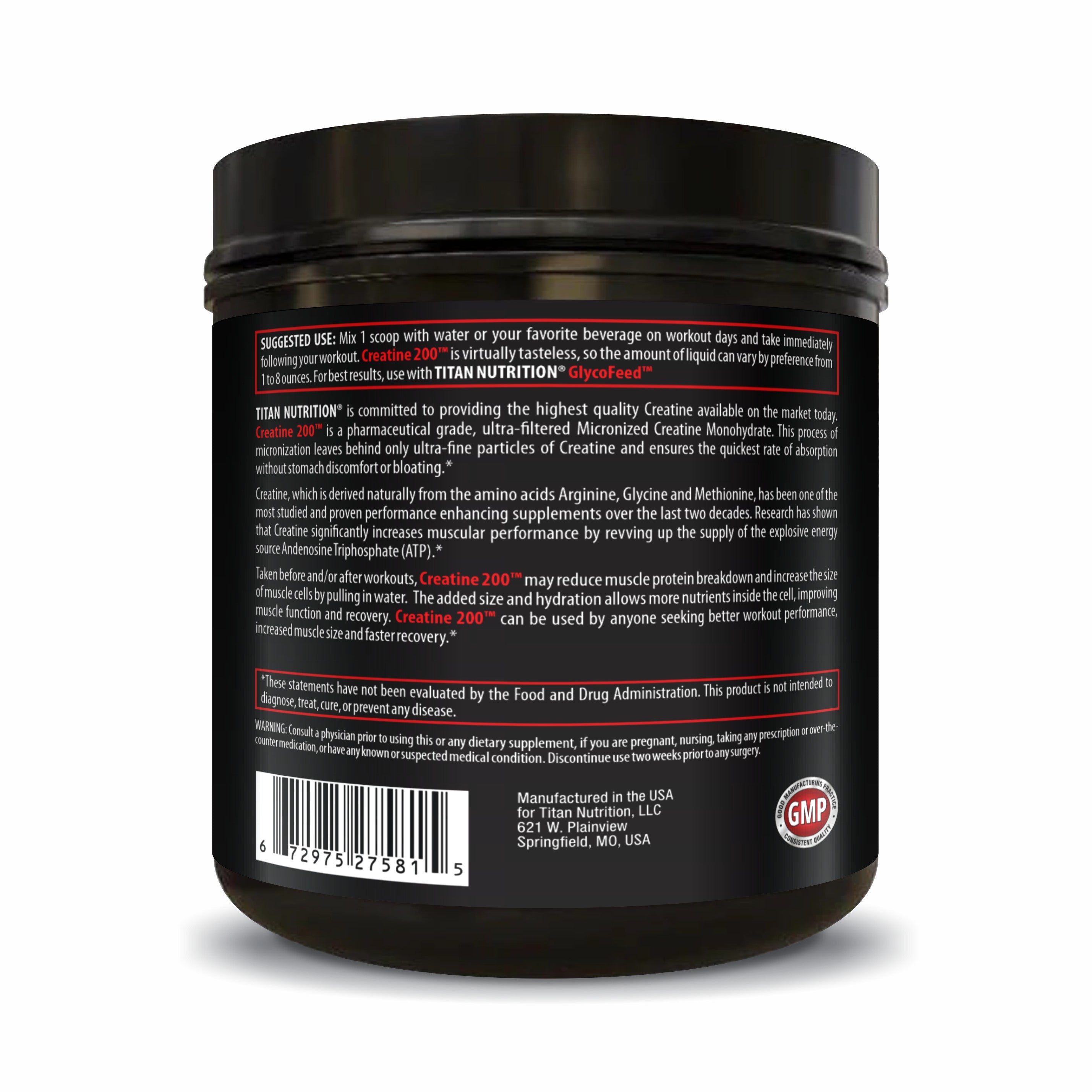 Creatine 500 - Pharmaceutical Grade Micronized